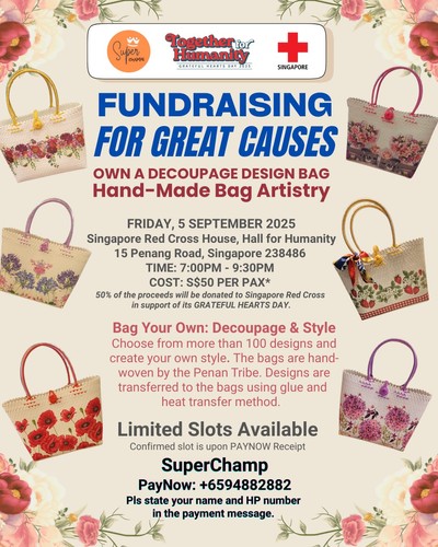 Fundraising for Great Causes – Own a Decoupage Design Bag - Singapore ...